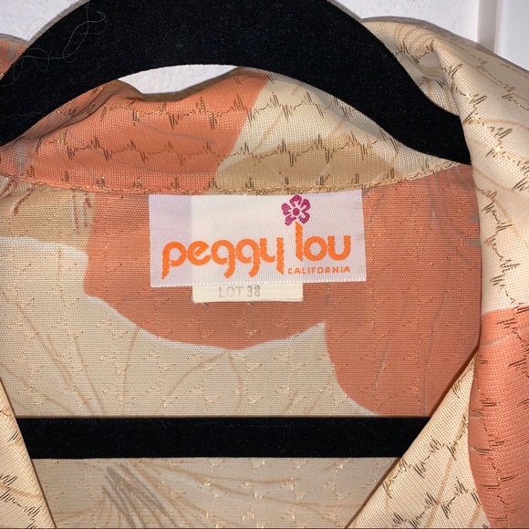 PEGGY LOU | Tops | Peggy Lou Vintage Shimmer Gold Top Ikb | Poshmark